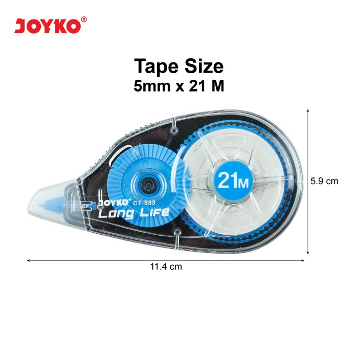 Jual Joyko Correction Tape 21M Jumbo Tipex Kertas Joyko Tipx Ct-533 ...