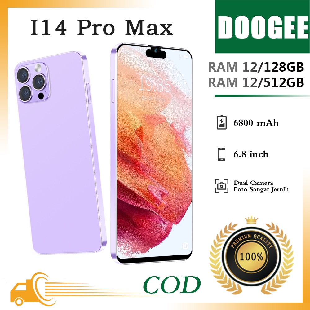 Jual 【Sangat dipuji】Baru HP i14 Pro Max 12GB 512GB 6.8 inci layar penuh ...