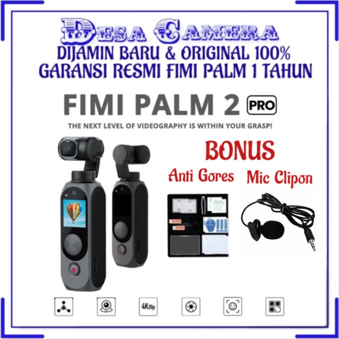Jual Fi Palm 2 Pro - 3-Axis 4K 1/2" Cmos Sensor Gimbal Poet Camera ...