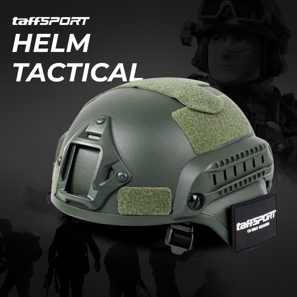Jual Helm Tactical Airsoft Paintball CS SWAT - MICH2000 - Green ...