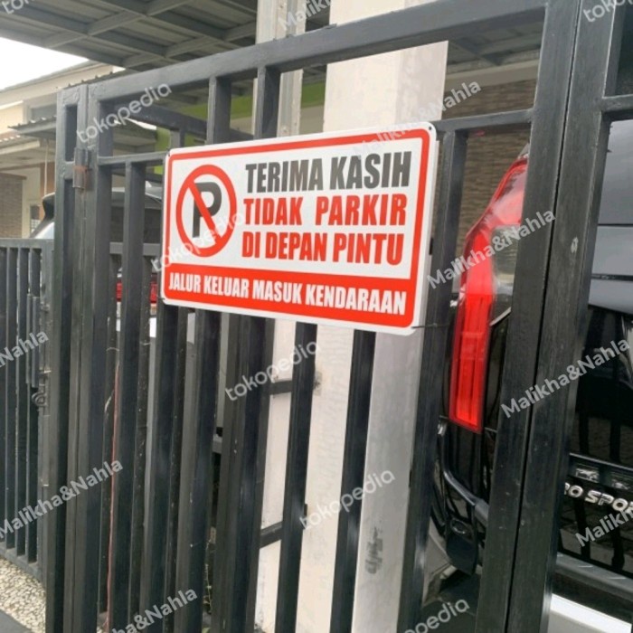 Jual Rambu Dilarang Parkir Di Depan Pintu | Shopee Indonesia