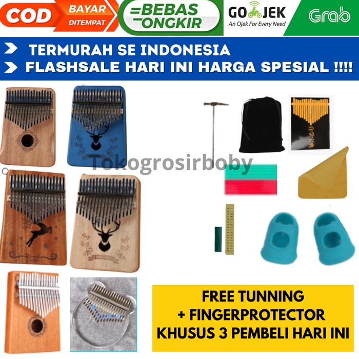 Jual Kalimba - Alat Musik Kalimba 17 Keys Premium Quality Free Learning ...