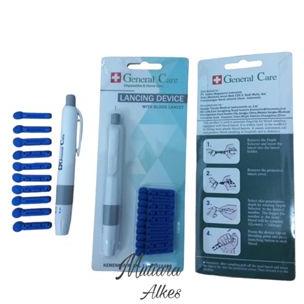 Jual Update GENERAL CARE Lancing Device bonus 10Jarum/ Pen Lancet/ Pena ...