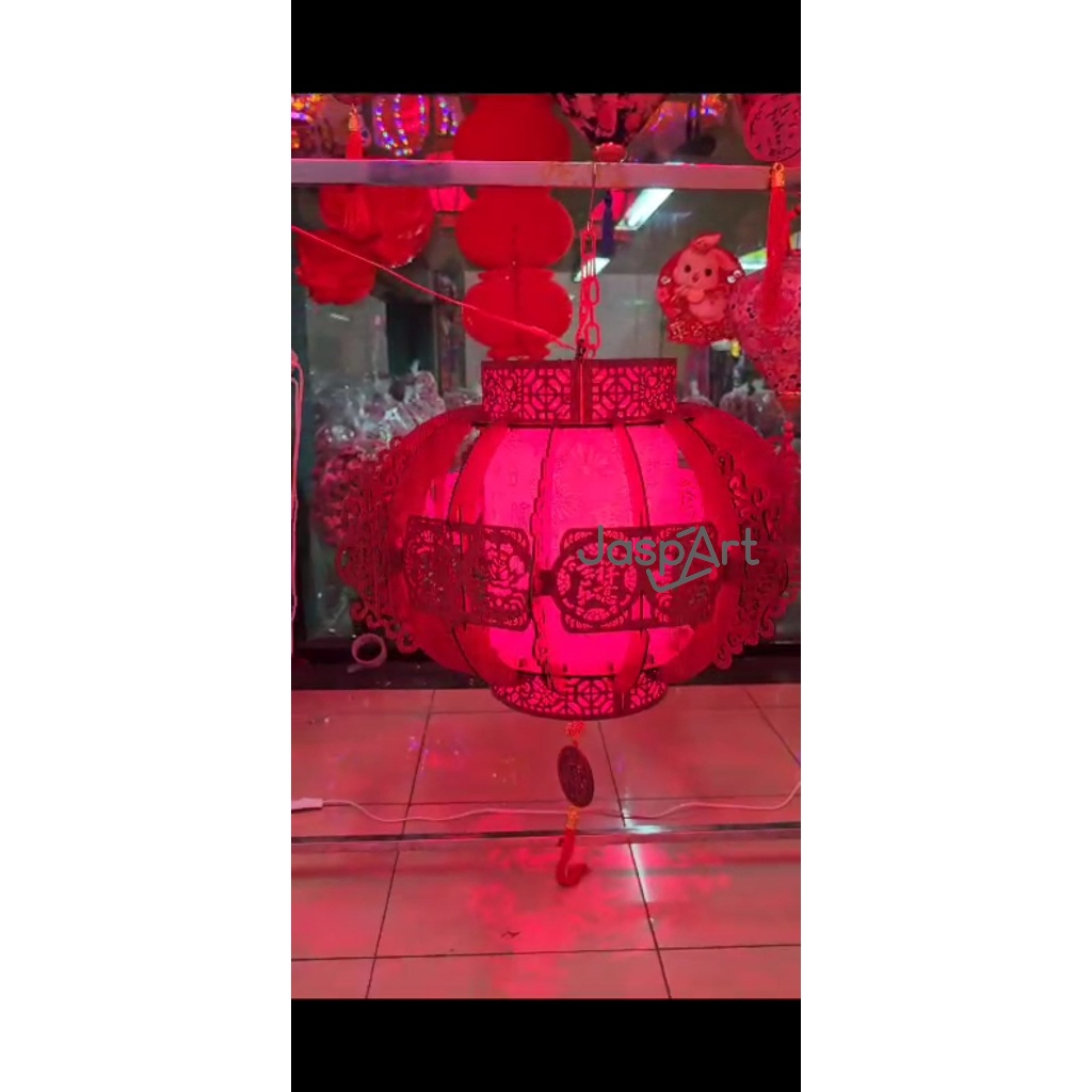 Jual Lampion Lampu LED Putar Imlek 2024 Lampion Puter Terbaru TAHUN ...
