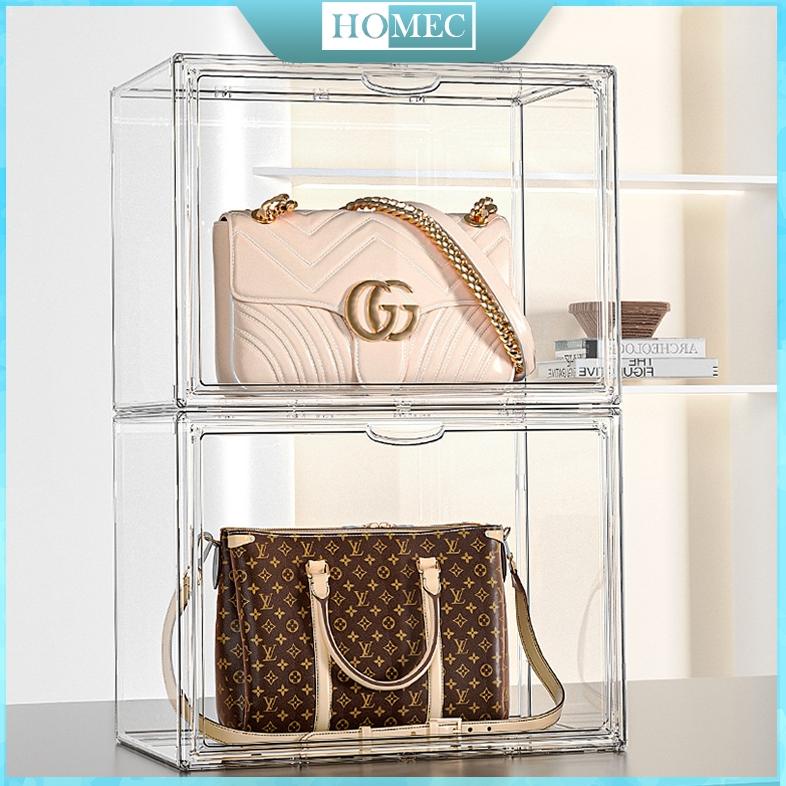 Jual Lemari Tas Minimalis Transparan Rak Tas Susun Aestetic Tempat Tas ...