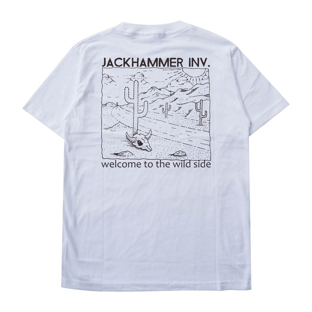 Jual Jackhammer T-Shirt Hitam Putih Combed 24s Wild Life Kaos Pria Kaos ...