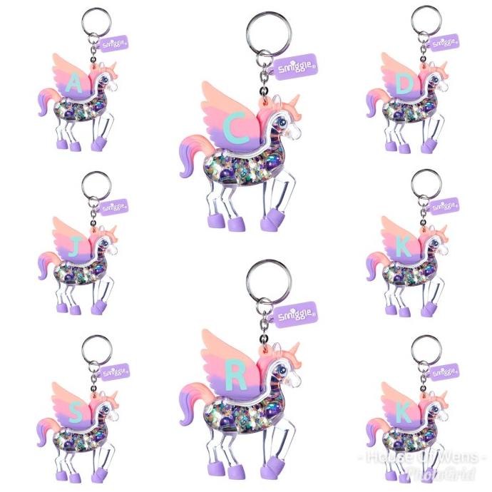 Jual Smiggle Shimmy Scented Alphabet Keyring - Gantungan Huruf Smiggle ...