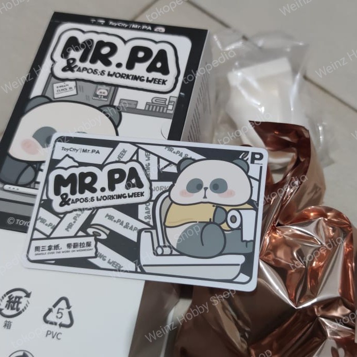 Jual Baru Kkv Toycity Mr. Pa Panda Working Week Blindbox Fix Model ...