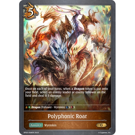 Jual New Polyphonic Roar Bp02-058En 2023 G - Shadowverse Tcg Bisa Gojek | Shopee Indonesia