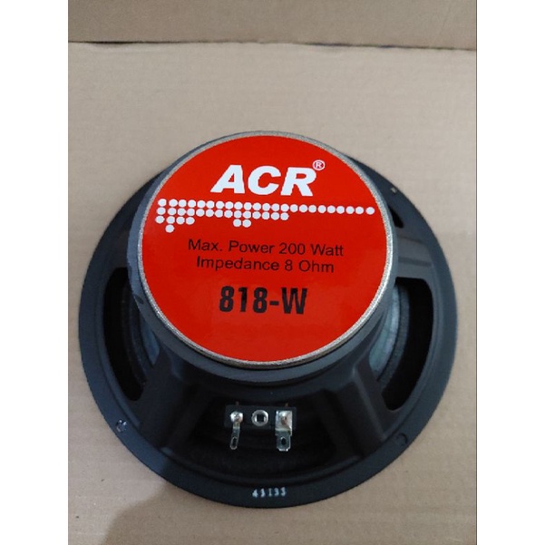 Jual Speaker Merk ACR 8 inch woofer kode 818 W | Shopee Indonesia