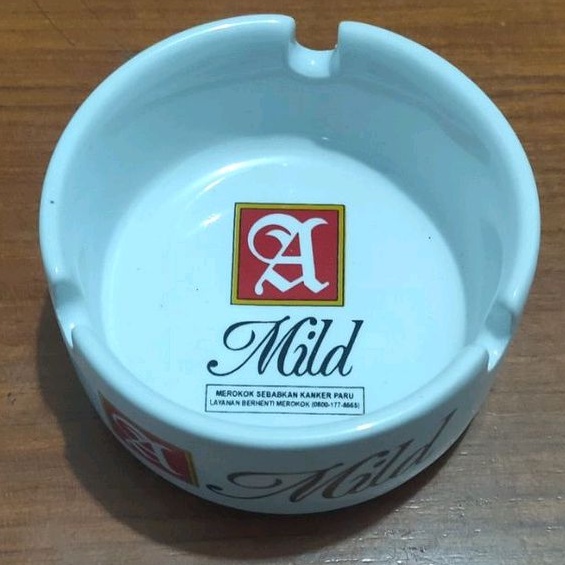 Jual Asbak Keramik Bulat Tinggi Logo Decal Permanen Seumur Pemakaian ...