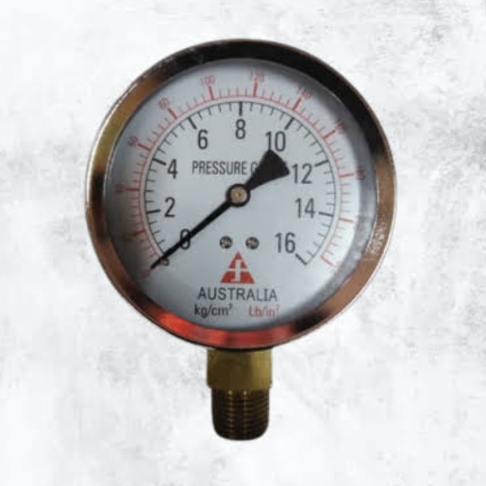 Jual COD Pressure Gauge Australia 16 Bar Diameter 4 Inch Berkualitas ...