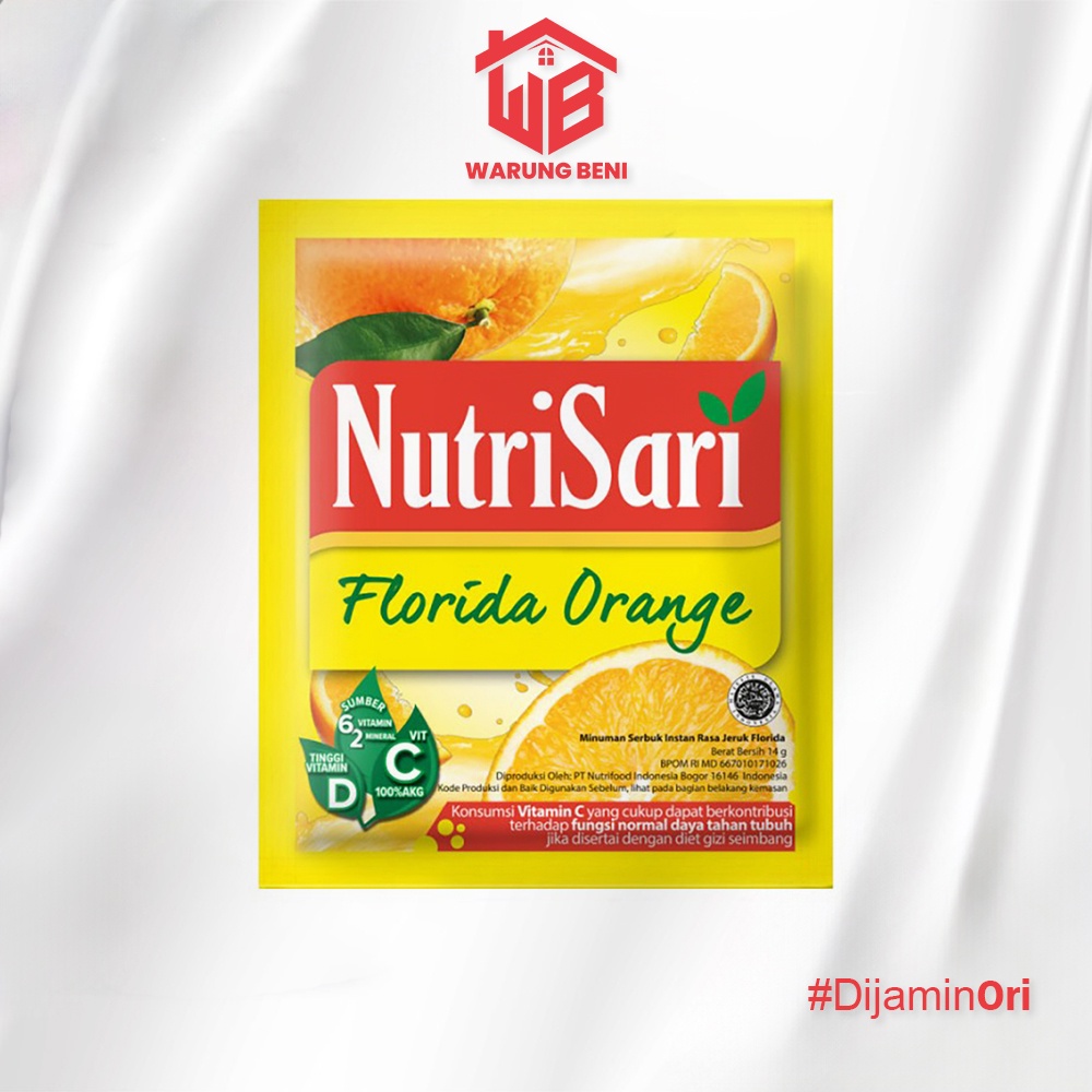 Jual NutriSari Florida Orange - Minuman Segar Bervitamin (40 Sachet ...