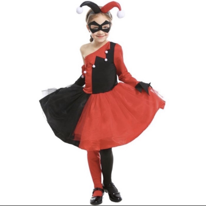 Jual [Ori] Costume Gotham City Harley Quinn Jester Suicide Squad Kostum Girl Terbaru | Shopee ...