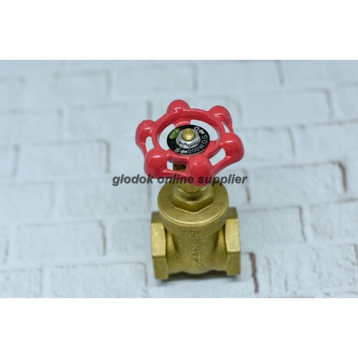 Jual Ori Gate Valve Kitz 2 #125 Kuningan Kran - Keran Bisa Sameday | Shopee Indonesia
