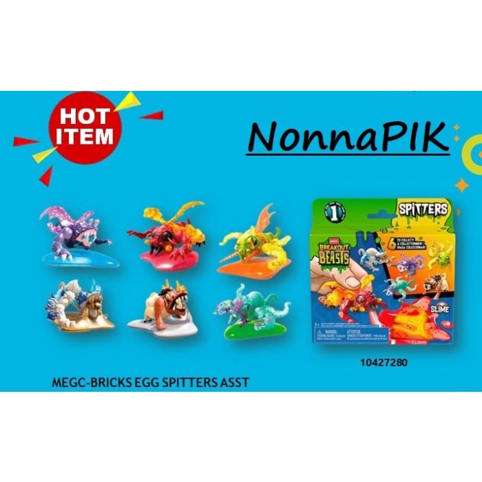 Jual Mega Construx Breakout Beasts Spitters Series - Mainan Action ...