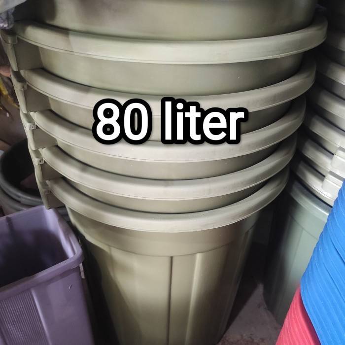 Jual Promo Ember Plastik Besar 80 Liter Tong Air Ember Jumbo Hijau Tutup | Shopee Indonesia