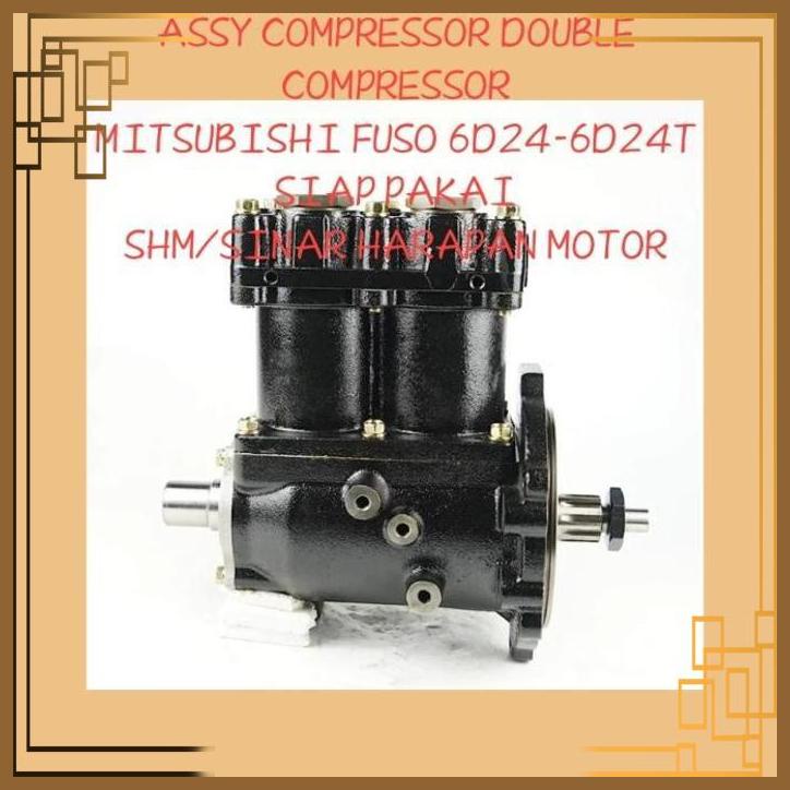Jual [SHM] COMPRESSOR MITSUBISHI FUSO 6D24-6D24T ASSY AIR COMPRESSOR ...