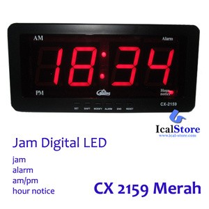 Jual Ready Jam Dinding Digital Led Tipe Cx 2159 Merah Terbaru | Shopee ...
