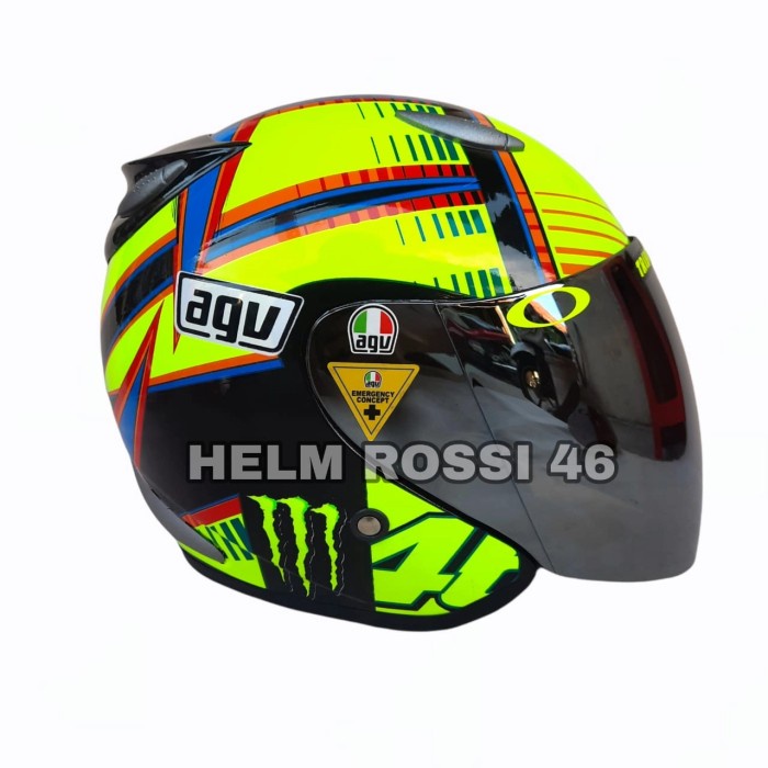 Jual COD Helm Rossi Soleluna 2016 Moto Gp Bisa Gojek | Shopee Indonesia