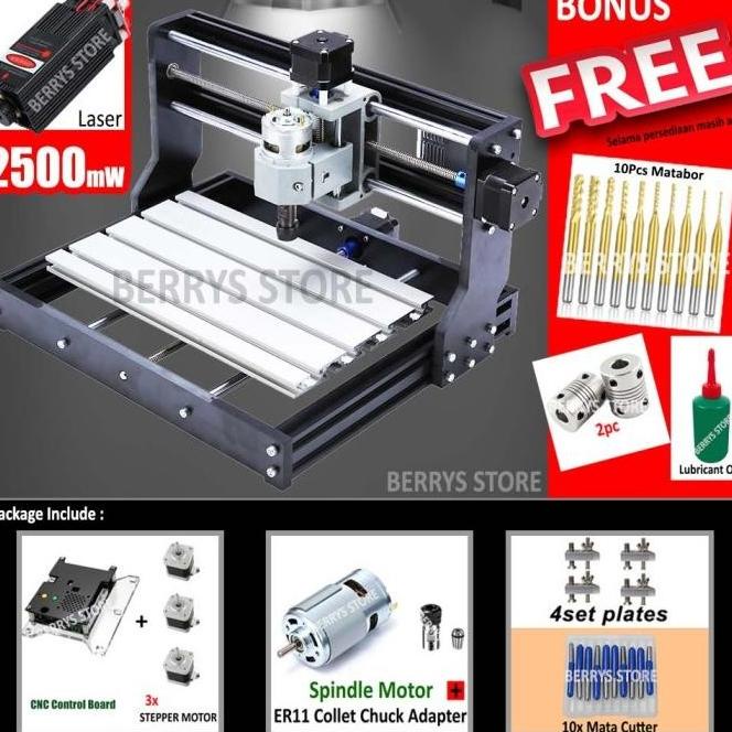 Jual [2 In 1] Mesin Cnc Laser 2500Mw + Router Cutting Grafir Kayu Akrilik | Shopee Indonesia