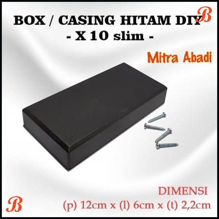Jual BOX KOTAK CASING PLASTIK X10 SLIM FOR KOMPONEN UKURAN 12 X 6 X 2 2 ...