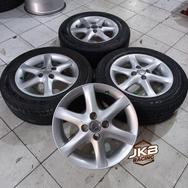 Jual VELG SECOND STANDAR ALTIS R15 BAUT 4X100 PLUS BAN 2PCS | Shopee ...