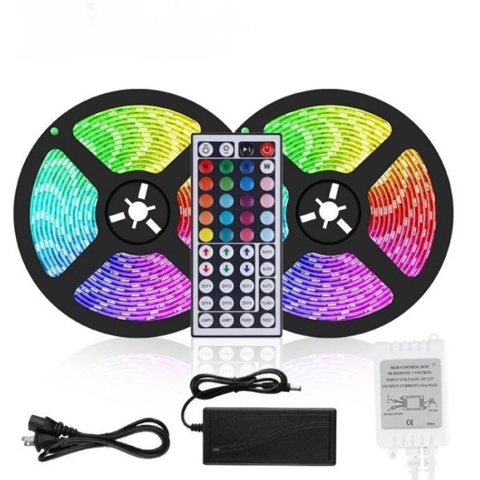 Jual PAKET LAMPU LED STRIP 2835/5050 RGB REMOTE LAMPU HIAS LAMPU KAMAR ...