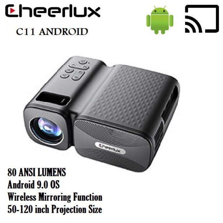 Jual Proyektor CHEERLUX C11 ANDROID HD Smart Projector 80 ANSI Lumens ...