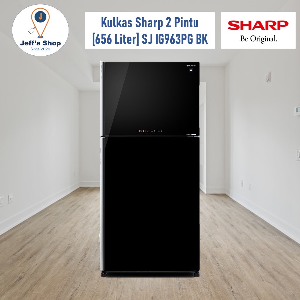 Jual Kulkas Sharp 2 Pintu [656 Liter] SJ IG963PG BK New Grand Vetro II ...