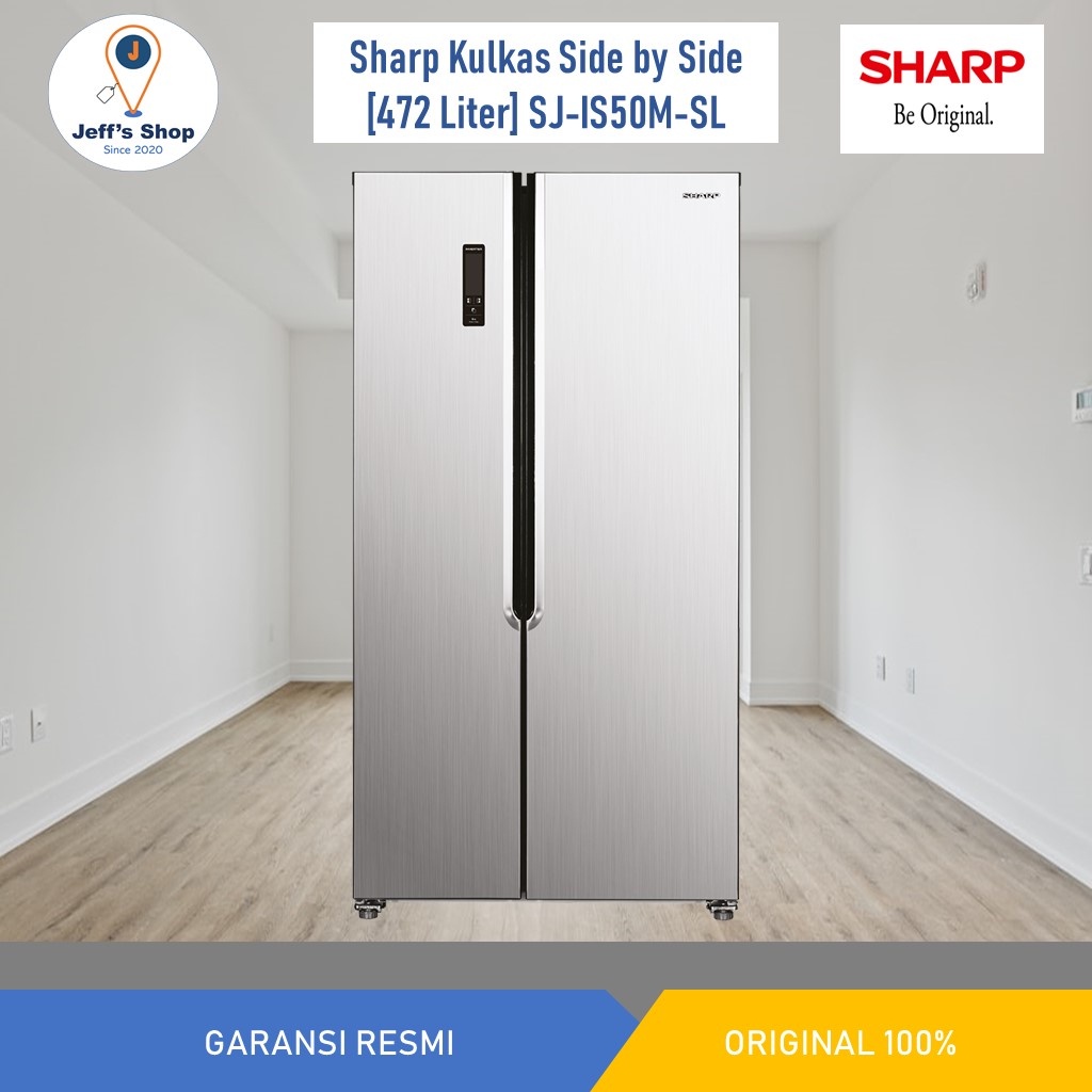 Jual Sharp Kulkas Side by Side 2 Pintu [472 Liter] SJ-IS50M-SL Inverter Compressor | Shopee ...