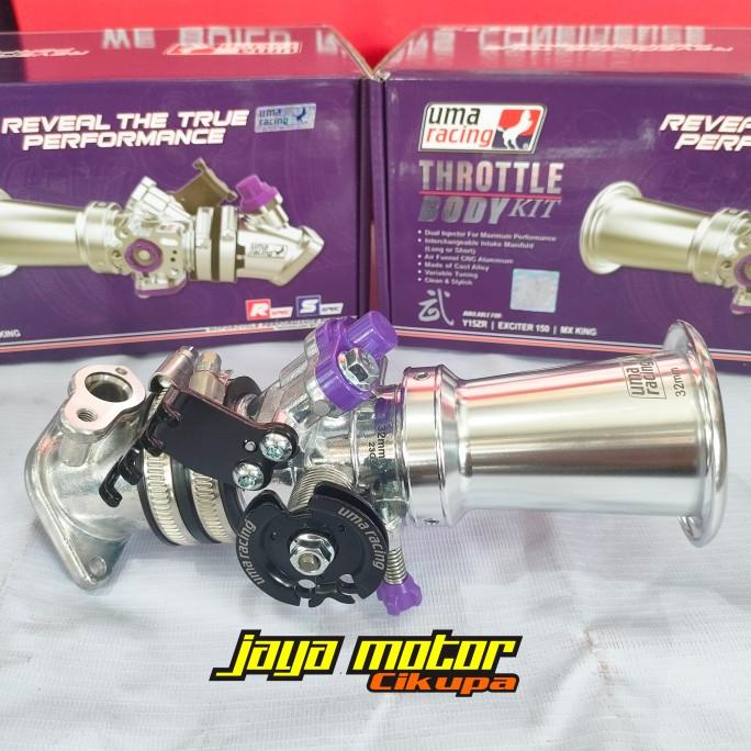Jual Throttle Body kit TB Uma Racing Original asli Yamaha Y15ZR Mx King | Shopee Indonesia