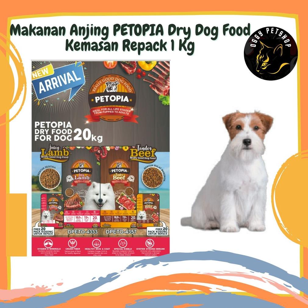 Jual Hot - Makanan Anjing PEIA Dry Dog Food Kemasan Repack 1 Kg Markos ...