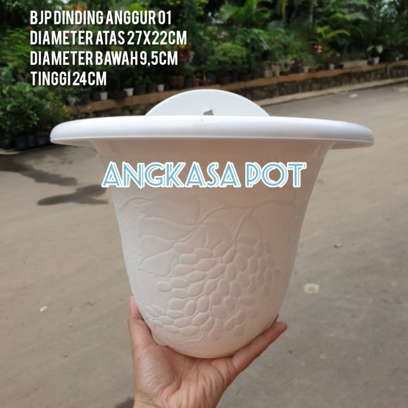 Jual BJP DINDING ANGGUR 01 Pot bunga dinding motif anggur Pot besar ...
