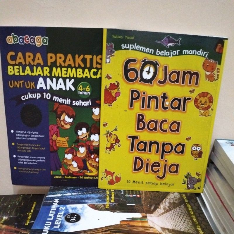 Jual 2 buku abacaga cara praktis dan 60 jam pintar baca tanpa dieja ...