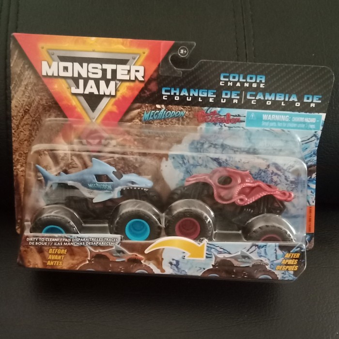 Jual Megalodon vs Octonder Monster Jam Color Change | Shopee Indonesia