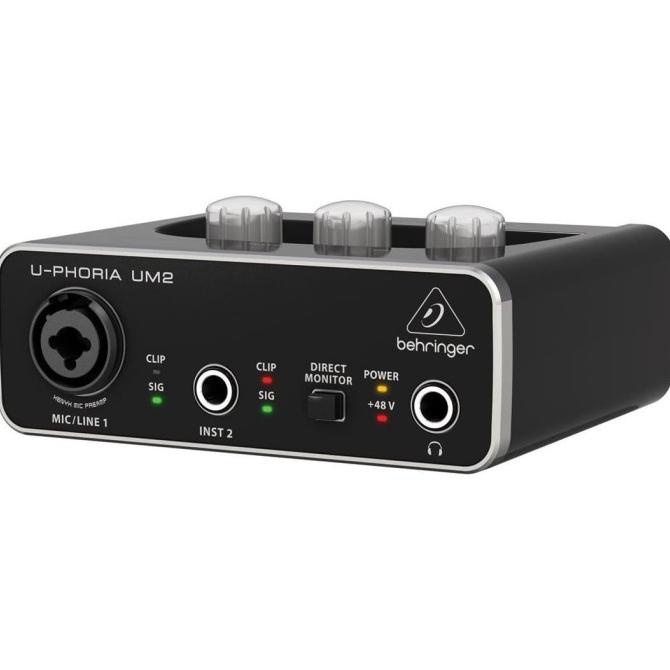 Jual BEHRINGER SOUNDCARD U-PHORIA UM2 -UM 2- with preamp pt | Shopee ...