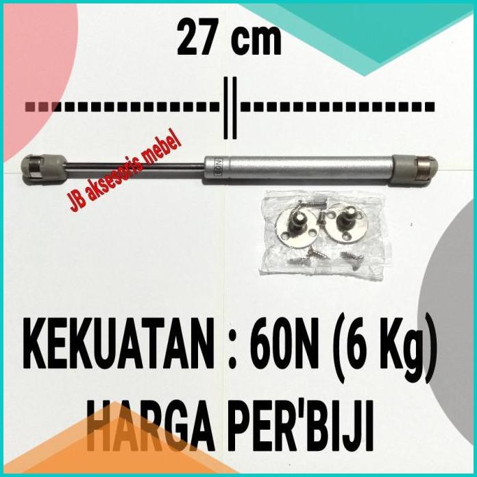 Jual GAS SPRING PRING 60N PANJANG / HIDROLIS HIDROLIK PEGAS 6 kg ...