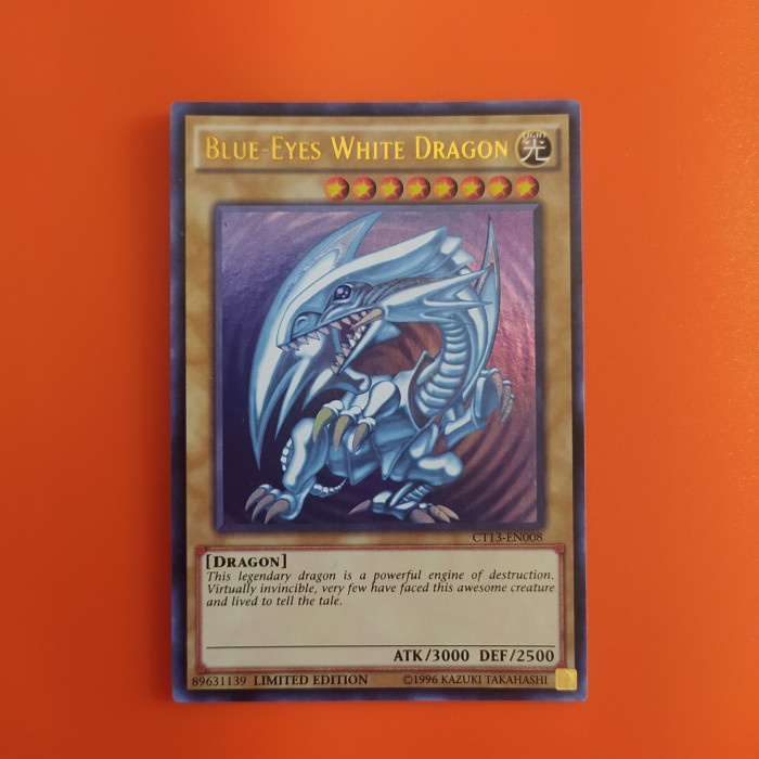 Jual Blue-Eyes White Dragon CT13 limited edition ultra Kartu Yugioh ori | Shopee Indonesia