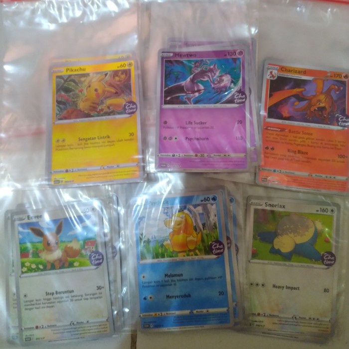 Jual COD Kartu Pokemon Chatime 1 Set 6 Kartu Tcg Free 1 Tumbler Random ...