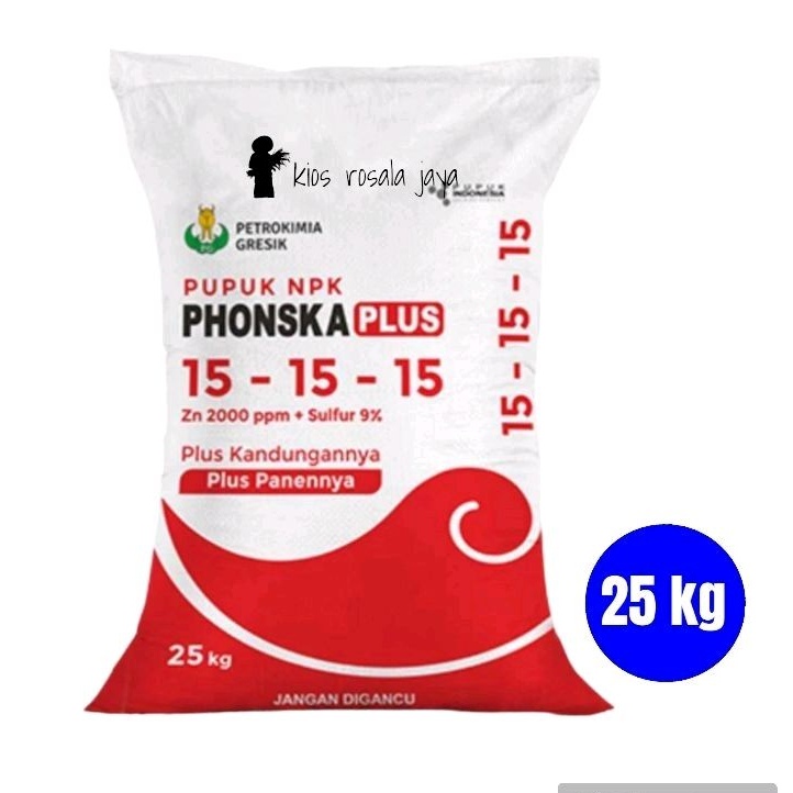 Jual Pupuk NPK PHONSKA PLUS 25 KG ORI kemasan pabrik Non COD | Shopee ...