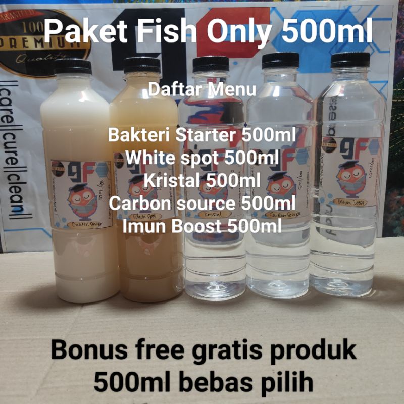 Jual paket aquarium laut fish only 500ml | Shopee Indonesia