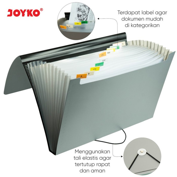 Jual New Expanding File / Map Harmonika Joyko Ef-1F4 Folio 13 Pocket ...