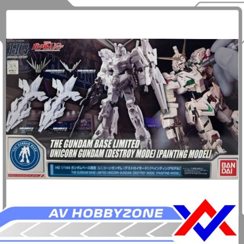 Jual HG The Gundam Base Limited Unicorn Gundam Destroy Mpde Painting ...