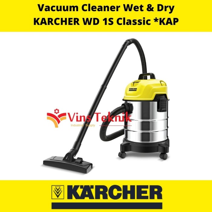 Jual Mesin Vacuum Cleaner WD 1S Classic KARCHER Vacuum Wet and Dry 1300 ...