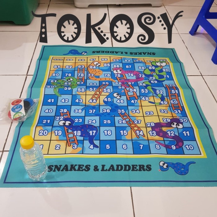 Jual Jumbo Permainan Board Game Ular Tangga / Snake And Ladders Ready ...