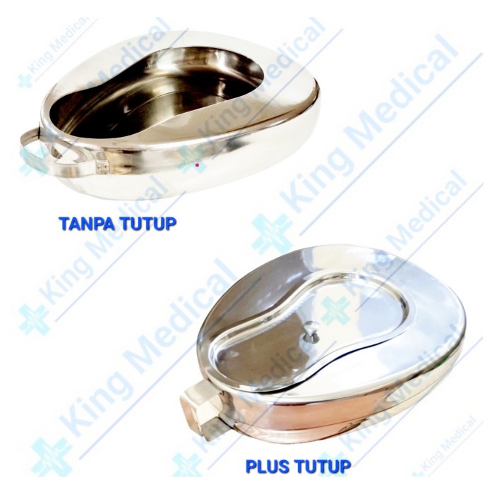 Jual BedPan / Bed Pan / Pispot Sodok Pasien BAB Bak Stainless + Tutup ...