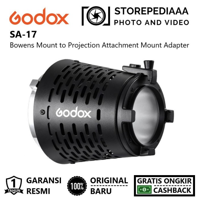 Jual Godox SA-17 Bowens Mount to Projection Attachment Mount Adapter ...