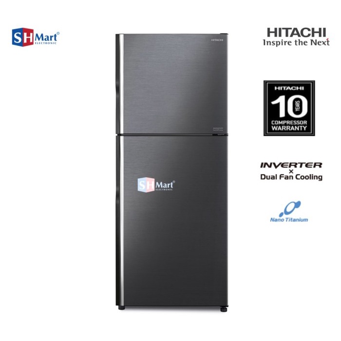 Jual KULKAS 2 PINTU HITACHI INVENTER RVX40PGD9 INVENTER - MEDAN | Shopee Indonesia