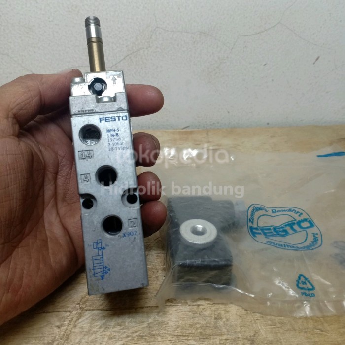 Jual Terbaru Festo Mfh - 5 - 1/8 - B Selenoid Valve Pneumatic Festo Ac 220 + Coil Original ...